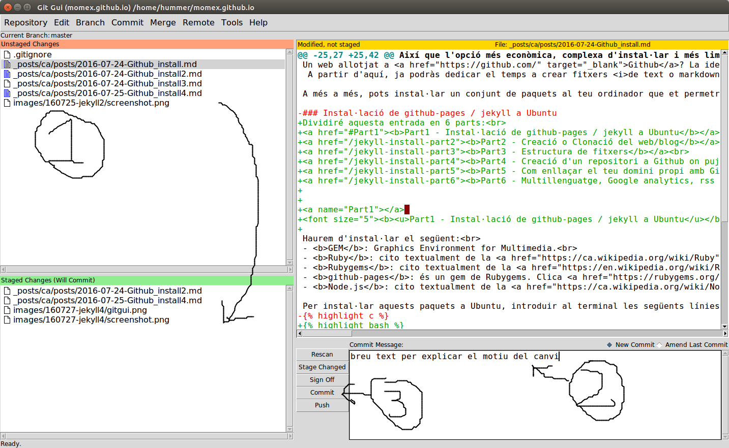 Com crear un lloc web econòmicament per menys de 6€ amb Github i Jekyll - Part4 · Momex
